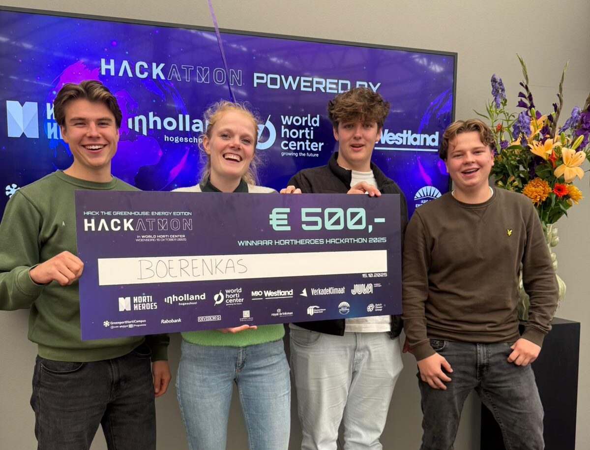 HortiHeroes Hackathon 2025 op de voorpagina - Hortiheroes